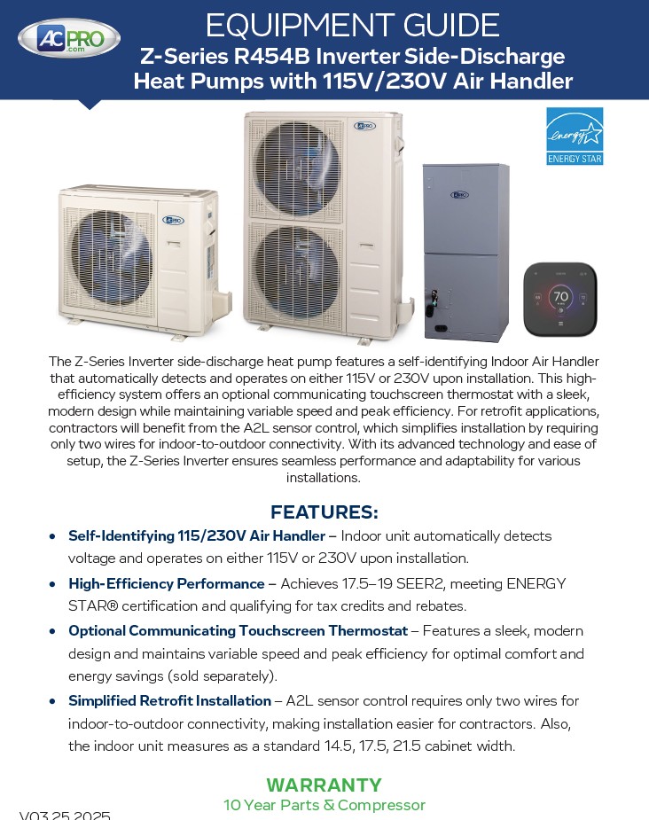 Equipment Guides | AC Pro Store | HVAC Equipment, Parts & Supplies for ...