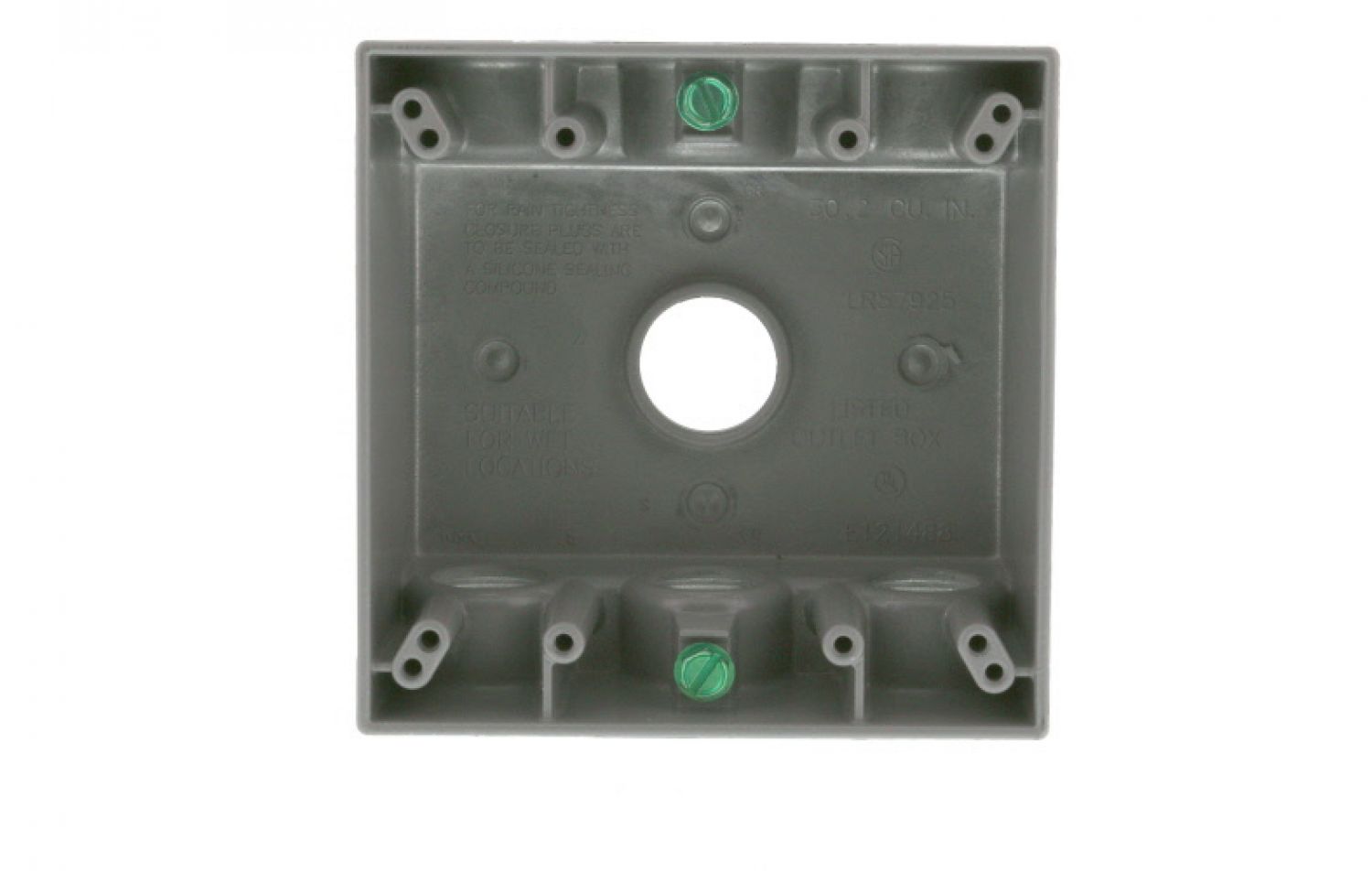 3 Gang Outdoor Electrical Box Hubbell Bell 2 Gang Aluminum